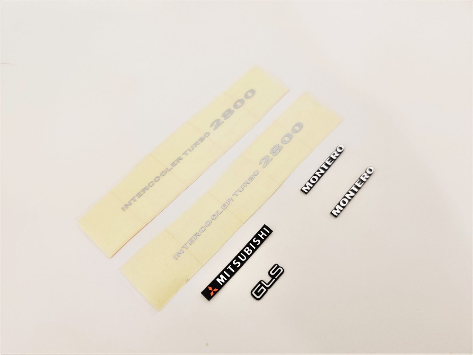 1:10 Scale Mitsubishi Montero Emblem Set 2800 - Scale Custom
